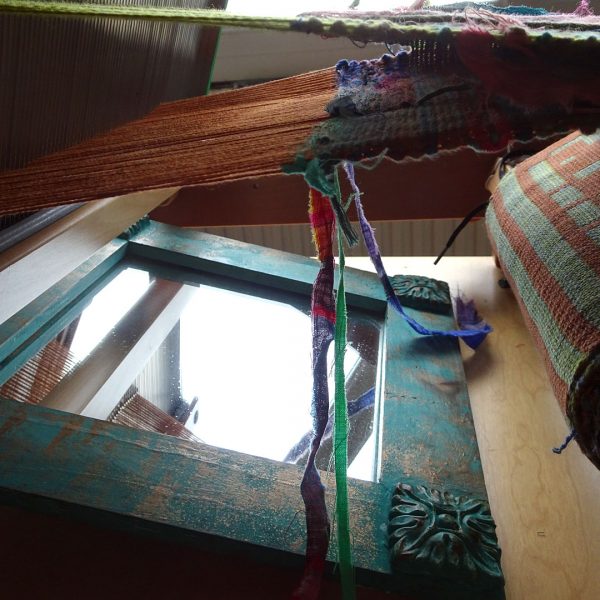 Weaving with mirrors - playful doubleweave - loveFibre :: colour to touch